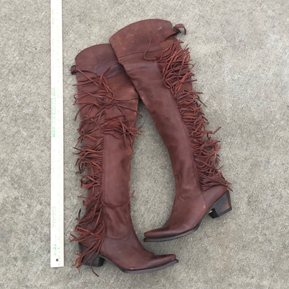 Ash | Shoes | Ash Fringe Thigh Boots 4 9 Otk Cowboy Butch New | Poshmark